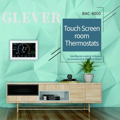 Cina Regolatore di temperatura di aiuto domestico del touch screen Tuya del condizionatore d'aria LCD di UE in vendita