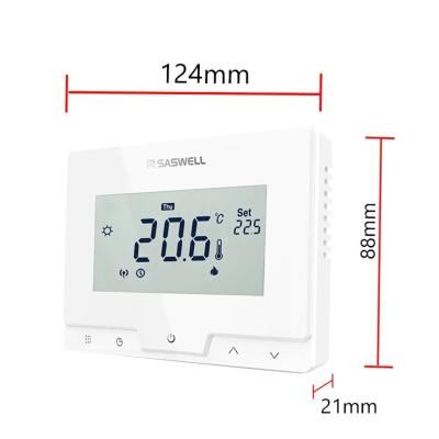 中国 868MHz Tuya WiFiのスマートなサーモスタットMQTTのガス ボイラーの無線サーモスタット 販売のため