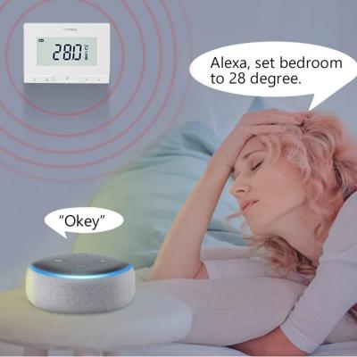 中国 868MHz Tuya WiFiのスマートなサーモスタットMQTTのガス ボイラーの無線サーモスタット 販売のため
