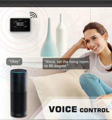 中国 FCC Tuya WiFiのスマートなサーモスタット4.3
