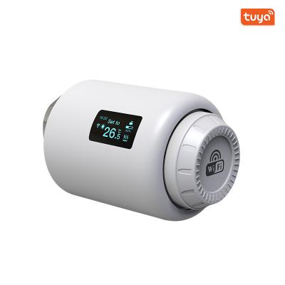China Glomarket Tuya Version Wi-Fi Smart Oled Display Screen Ultra-Quiet Programmable Thermostatic Radiator Valve à venda