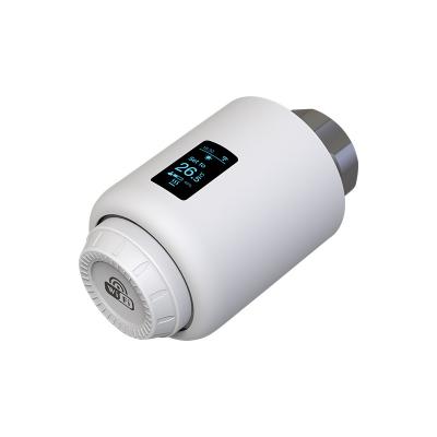 China Glomarket Tuya Version Wi-Fi Smart Oled Display Screen Ultra-Quiet Programmable Thermostatic Radiator Valve à venda
