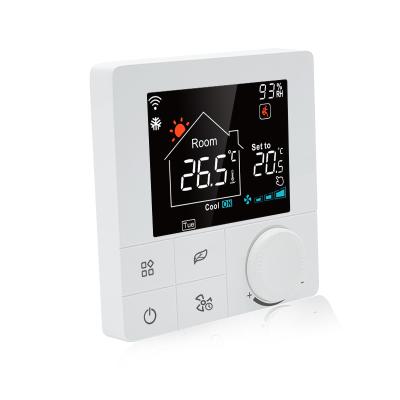 Cina Glomarket Programmable Handwheel Smart Home Works Wi-Fi Thermostat with Full-Color LCD Screen Electrical Room Heating in vendita