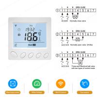 China Wifi Tuya Programmable Floor Heating Thermostat Touch Screen Floor Temperature Controller for sale