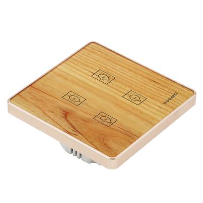 中国 Glomarket Tuya 4 Gang Zigbee Wall Smart Switch With Neutral Touch  Wireless Panel Light Inteligente Electric Switch 販売のため