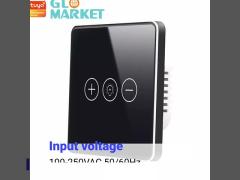 Slim de Schakelaar Draadloos Glas Crystal Panel Touch Wall van Smart Home Schemeriger Licht Tuya Wifi