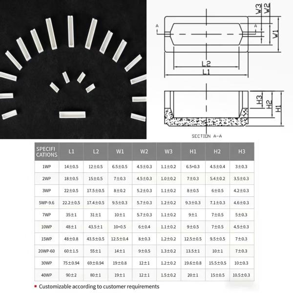 Quality Efficient Heat Dissipation Ceramic Resistor Housing 7WP Steatite Resistor for sale