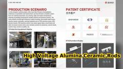 High Voltage Alumina Ceramic Rods for Resistor Cores