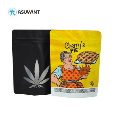 Cina Borsa di plastica della sigaretta di Matte Mylar Ziplock Bags Smoking delle erbe della prova dell'odore in vendita