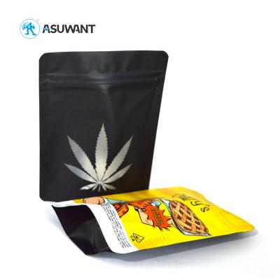 Cina Borsa di plastica della sigaretta di Matte Mylar Ziplock Bags Smoking delle erbe della prova dell'odore in vendita