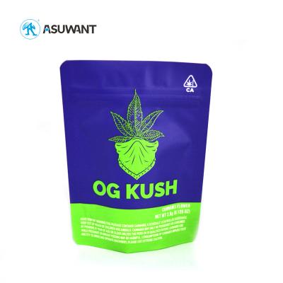 Cina Borsa di plastica della sigaretta di Matte Mylar Ziplock Bags Smoking delle erbe della prova dell'odore in vendita
