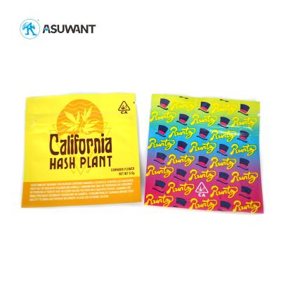 Cina La stagnola a chiusura lampo risigillabile di Mylar insacca la Weed 3.5g diserba la borsa d'imballaggio in vendita