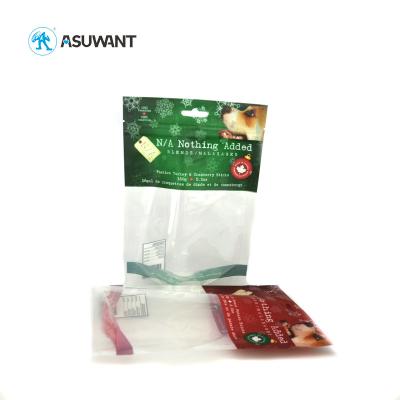 Cina Sacchetto a chiusura lampo di plastica di 15kg 20kg della radura della borsa risigillabile dell'alimento per animali domestici in vendita