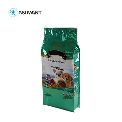 Cina Borsa d'imballaggio dell'alimento per animali domestici del rinforzo del lato della borsa di Mylar del di alluminio del fondo piatto con la chiusura lampo in vendita