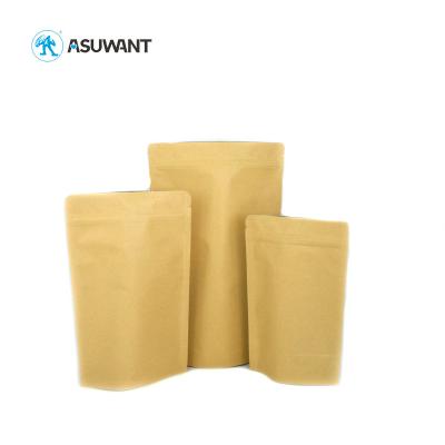 Cina Le borse a chiusura lampo della carta kraft dello spazio in bianco di Brown stanno su con la finestra per Candy matto in vendita