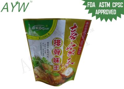China Os entalhes levantam-se resistente de umidade dos sacos do zíper com para tempero/condimento à venda