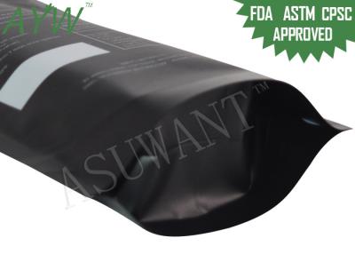 Cina La carne secca del manzo del nero di Mylar sta sulle borse della chiusura lampo con contro la protezione di aria in vendita