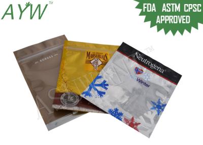 China Zíper dos malotes da folha do PVC Mylar mini para o armazenamento facial cosmético coreano da máscara à venda