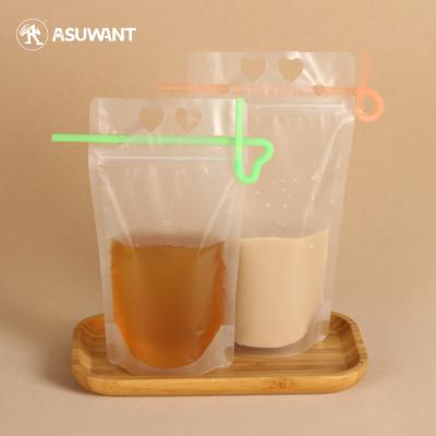 Cina CMYK OPP ha metallizzato le borse a chiusura lampo trasparenti della fodera con Straw Hole in vendita