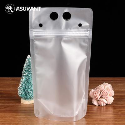 Cina CMYK OPP ha metallizzato le borse a chiusura lampo trasparenti della fodera con Straw Hole in vendita