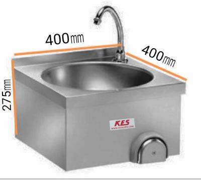 China NSF Wall Mounted Commercial Catering 304 Stainless Steel Hand Sink with Backsplash for sale