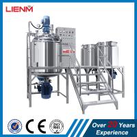 China Top and bottom homogenizer vacuum emulsifying mixer machine ointment emulsifying machine for sale