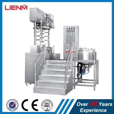 China New sales two way mixing vacuum homogenizer emulsifying mixer making machine for facial cream for sale
