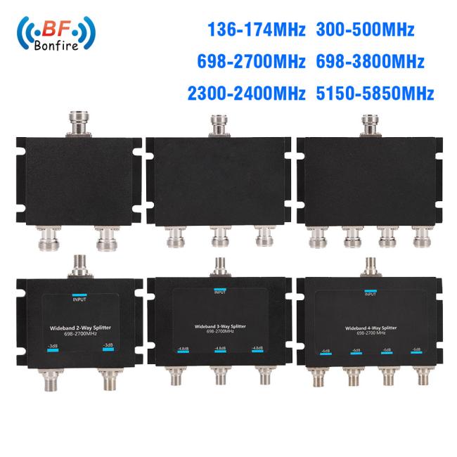 698-2700MHz 3 Way RF Wideband Micro Strip Splitter for Indoor Communication NF