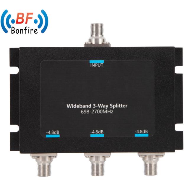 698-2700MHz 3 Way RF Wideband Micro Strip Splitter for Indoor Communication NF