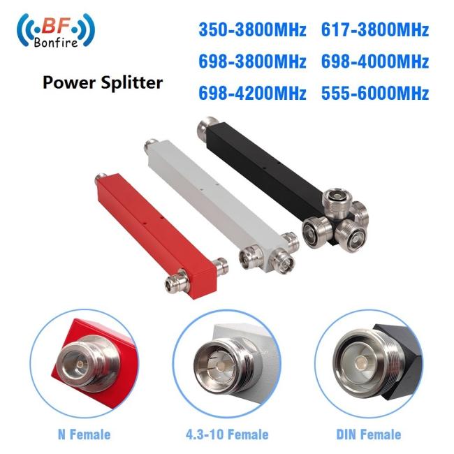 5g Products with DIN Connector 617-4000MHz RF Power Splitter Power Divider 3 Way with DIN Connectors