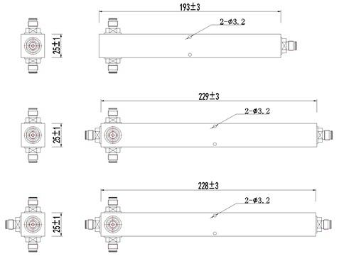 2 /3/4 Way Power Splitter 698-4000MHz Nex10 Connector 5g Das/Ibs
