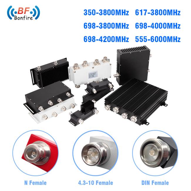 RF Hybrid Combiner Hybrid Coupler 2 in 2 out 698-3800MHz 4.3-10 Female