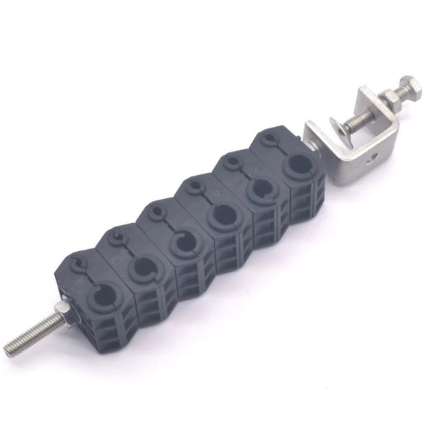 15-17mm Feeder Cable Clamp to Secure 2 - 6 Fiber Cables Power Cables Clamps