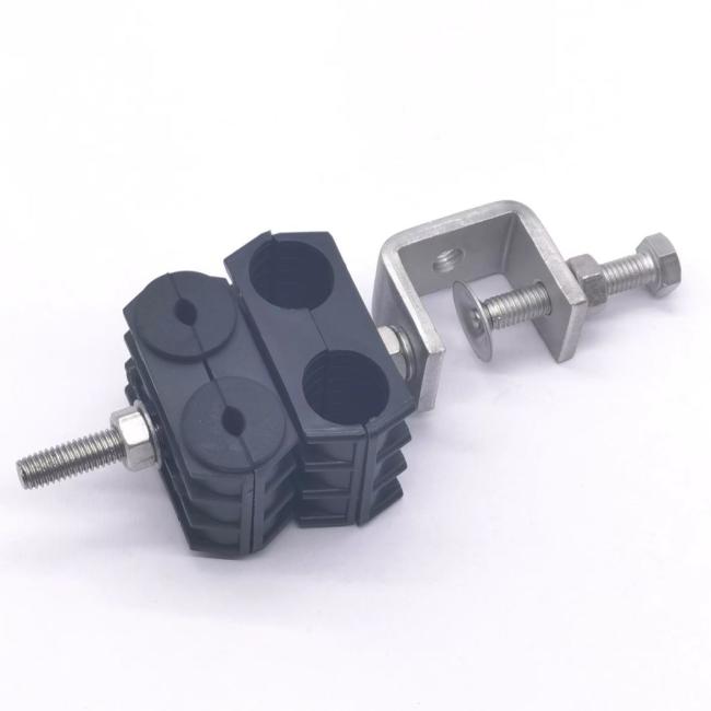 Adjustable Stainless Steel Screw Pipe Clamp Conduit Clamp with Rubber