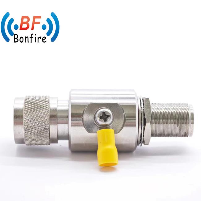 DC-6000MHz RF Arrester Coaxial Lightning Surge Arrester Nm to NF