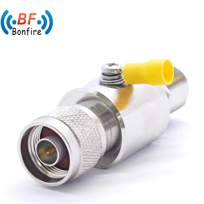 DC-6000MHz RF Coaxial Connector UHF Female Jack to Bulkhead Female TV Antenna UHF Coax Surge Arrester Lightning Protector RF Arrester Lightning Surge Arrester