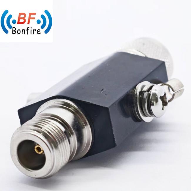 698-3800MHz F Type RF Lightning Arrester Double Dual Female Audio F Jack to F Jack Coaxial Cable Television Surge Protector Arrestor RF Arrester