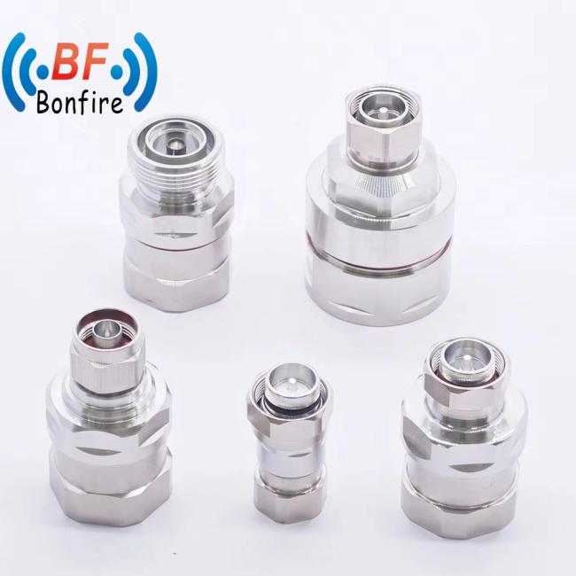 Hot Sale RF Connector -155dbc DC-4GHz Low Vswr RF Coaxial Cable Connector RF Adapter with 7/16 Dinf to 4310f Straight Type