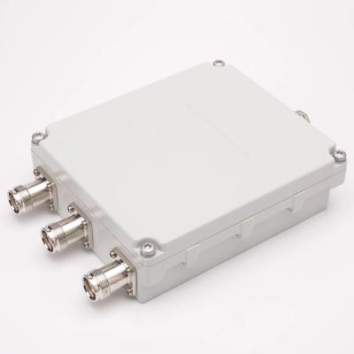 China Quad-Band Low Pim RF Combiner 1710-2700MHz with 4.3-10-F DIN-F Connector Package for sale