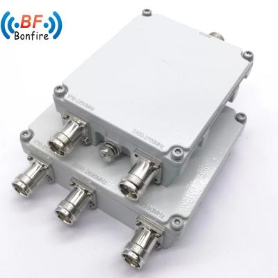 China Indoor/Outdoor IP65 698-2700MHz 4.3-10-F DIN-F RF Combiner with Compact Package Size for sale