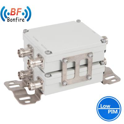 China Outdoor RF Passive Double Unit Dual Band Combiner 690-960/1710-1920MHz Cavity Diplexer for sale