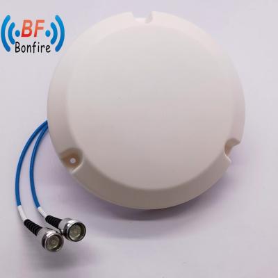 China Ibs/Pdas 700-3800MHz Indoor LTE MIMO Ceiling Mount Omni Antenna 360 Deg 3/5dBi White for sale