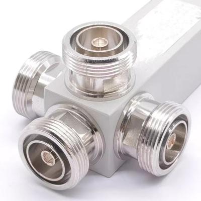 China Ultra Wideband 2/3/4 Way Low Pim Reactive High Power Splitter with DIN-F Interface for sale