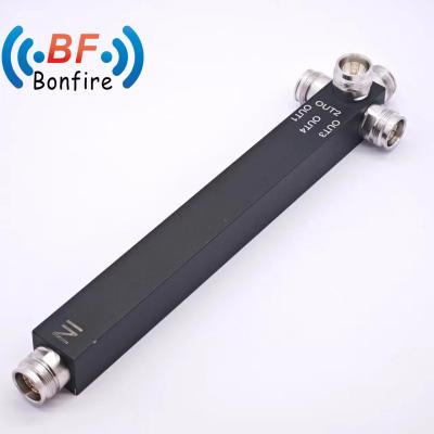 Cina GFQ-XXXXXX Cucire sotto la tabella dei dati 300W Alta potenza 617-4000MHz 4 Way Reactive Power Splitter in vendita