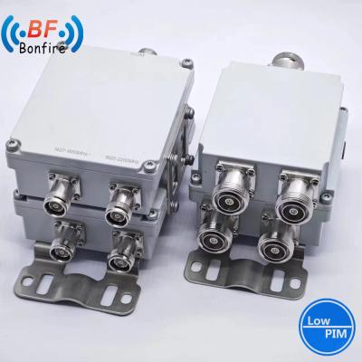 China Triplexer 1710-1880 1920-2170 2300-2400 2500-2700MHz met N vrouwelijke connector Bts Grijs Te koop