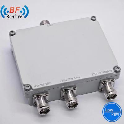 China Black Combiner RF VHF 140-174 MHz DAB 210-260 MHz Triplexer RF Diplexer SMA Connector for sale