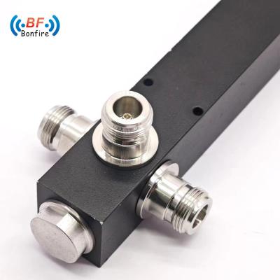 China Customized VHF Power Splitter Divider DIN Female 5000-6000MHz 2/3/4way Reactive High for sale