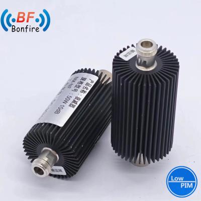 China Capaciteit Ibs/Das 100W RF coaxiale vaste attenuatoren met N mannelijke tot N vrouwelijke connector Te koop