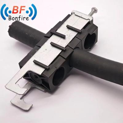 China Customized RF Cable Fiber and Power Self-Locking Cable Clamp Hook Type Feeder Clamp for sale
