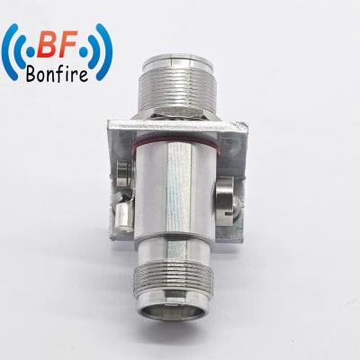 China Secure N Male to RP-SMA Male RF Lightning Surge Protector for Dual Plug Cable Connector for sale